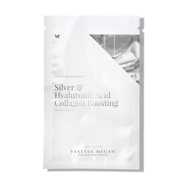 Silver & Hyaluronic Acid Collagen Boosting Sheet Mask - 3 Pack ...
